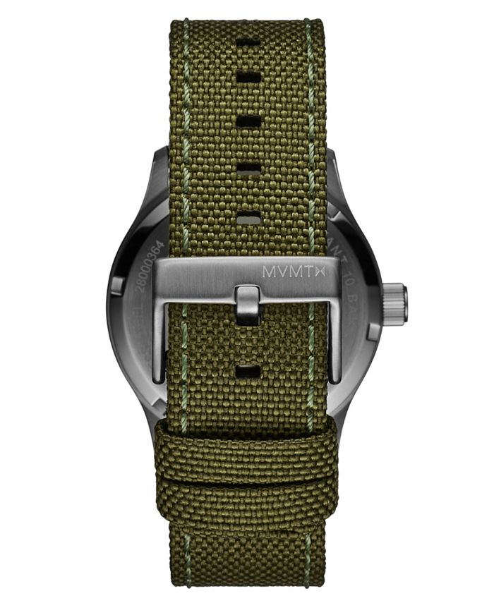 MVMT Field II Men's Green Nylon Watch 41mm - Macy's