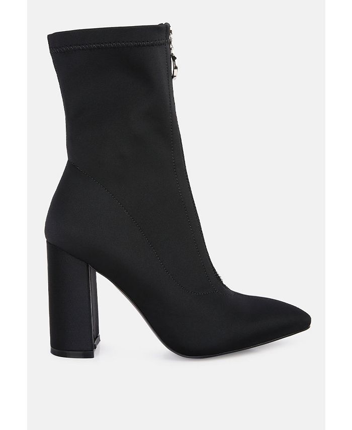 London Rag bobbettes block heeled microfiber boot - Macy's