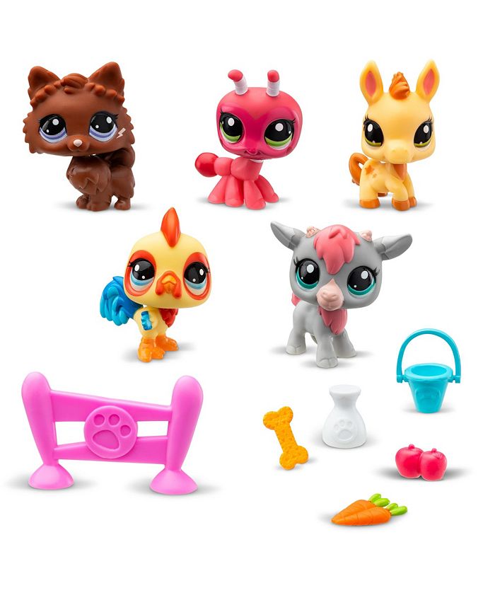 Littlest Pet Shop Farm Besties Collector Set - Gen 7 Bobble Head Pets ...