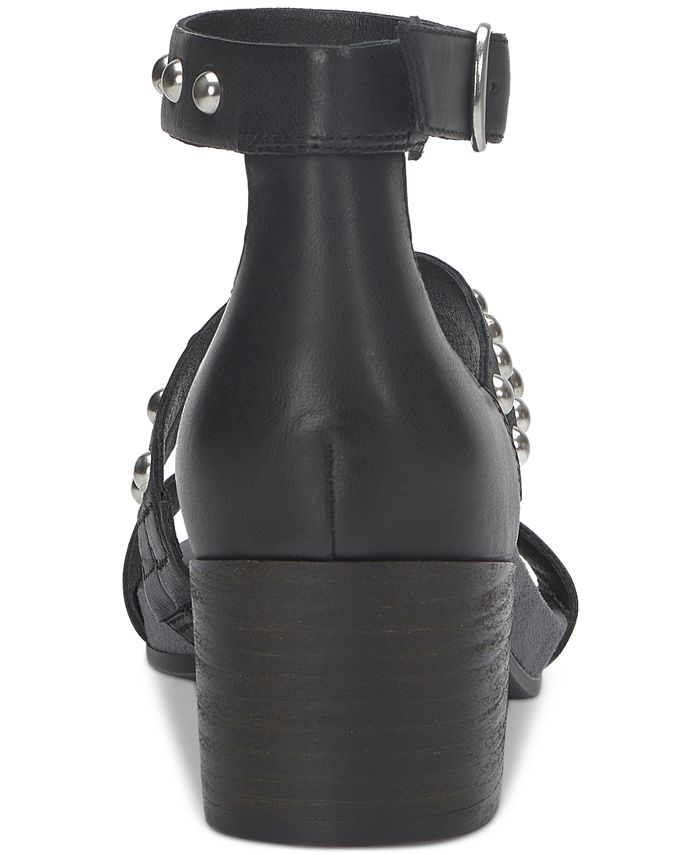 Lucky Brand Women's Piah Studded Block-Heel City Sandals - Macy's