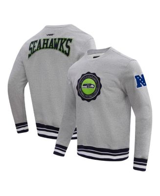 Men's Pro Standard Heather Gray Seattle Seahawks Crest Emblem Pullover ...
