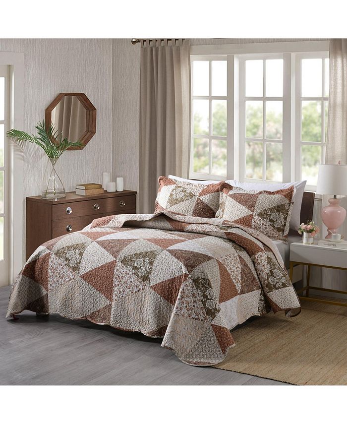 MarCielo 3 Piece Quilt Bedspread Set Bedding Coverlet Set B74 - King ...
