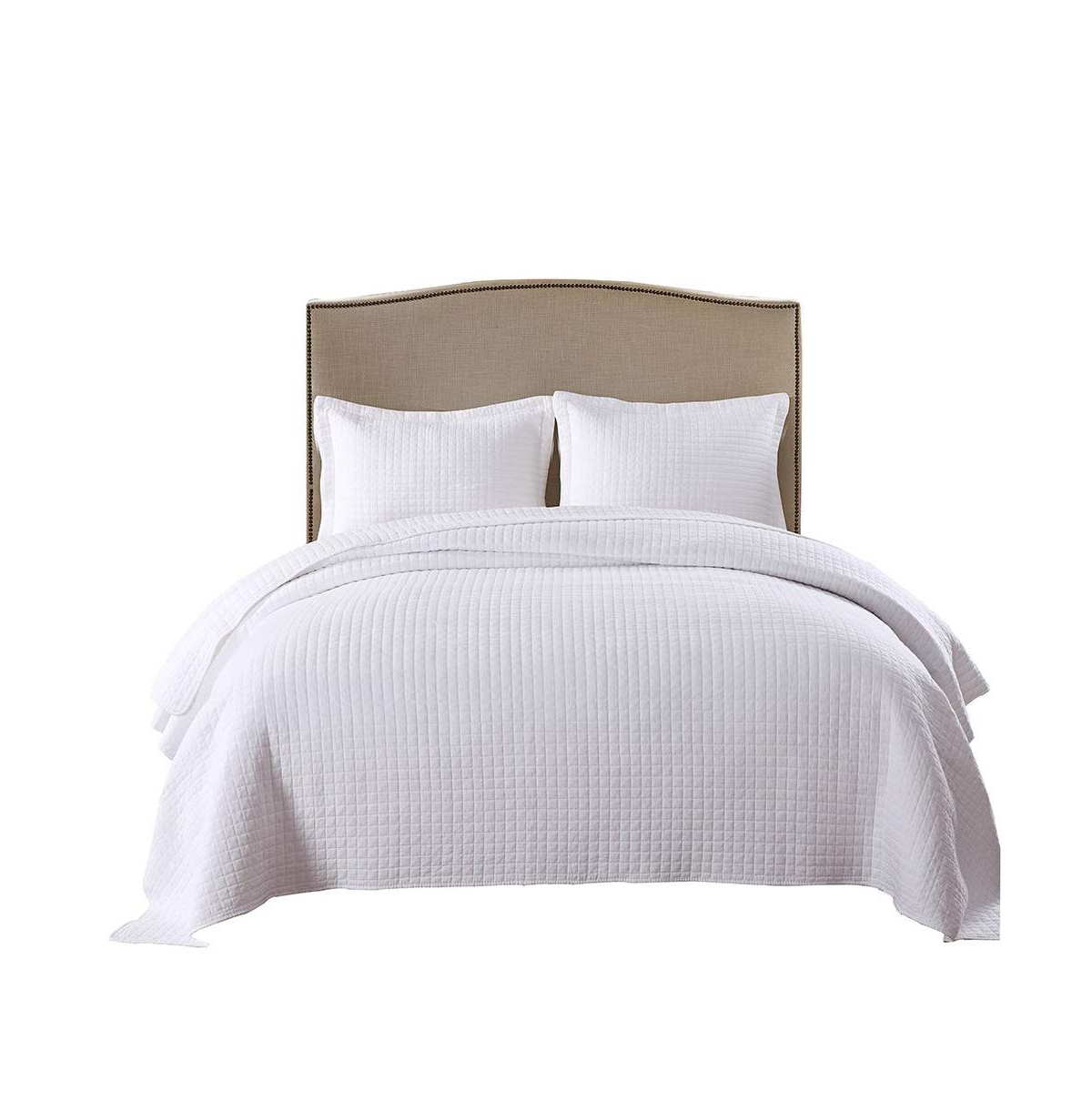 Click here for MarCielo 100 White Cotton Quilt Bedspread Set B33... prices