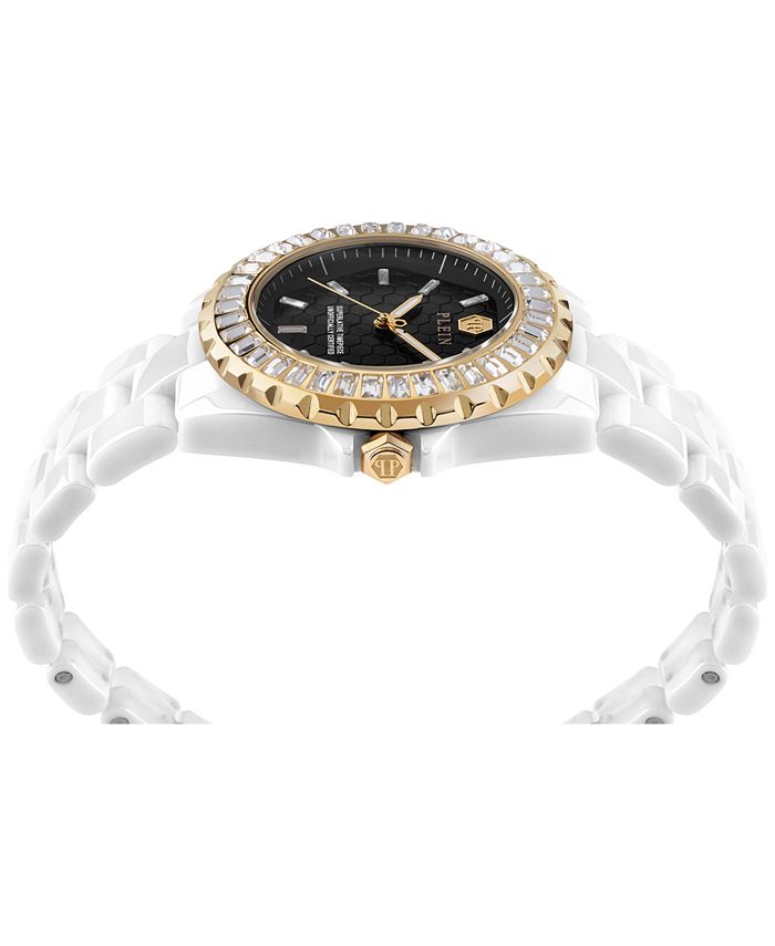 Philipp Plein Women's Heaven White Ceramic Bracelet Watch 38mm - Macy's