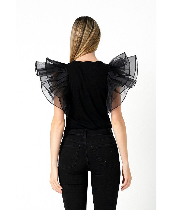 endless rose Women's Ruffle Top - Macy's