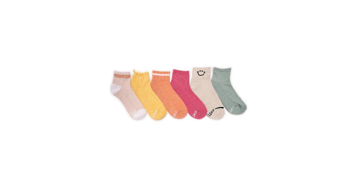 Click here for Muk Luks Womens Set of 6 Dream Step Mini Crew Sock... prices