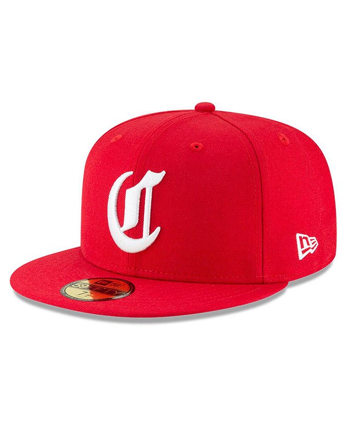 New Era Men's Red Cincinnati Reds Cooperstown Collection Wool 59FIFTY ...