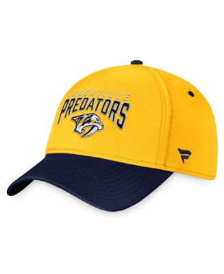 Men's Fanatics Gold, Navy Nashville Predators Fundamental 2-Tone Flex ...