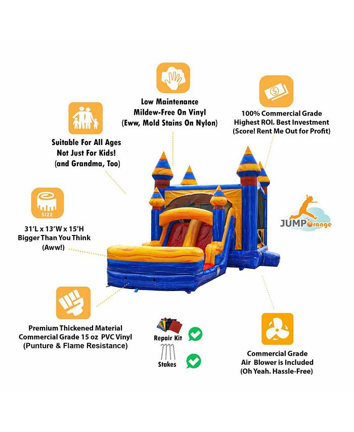 Jumporange Melting Artic Commercial Grade Bounce House Water Slide ...