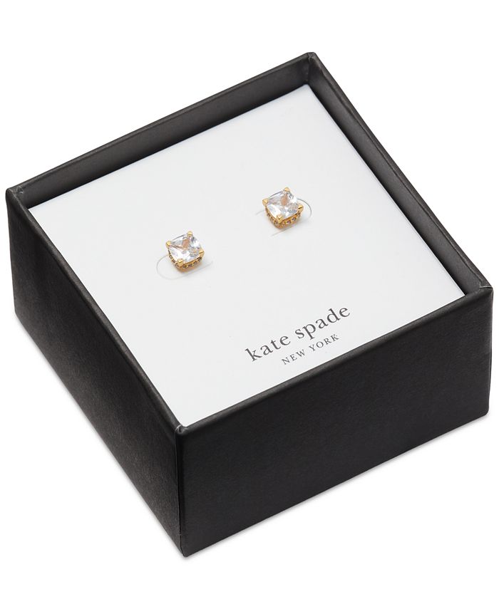 kate spade new york Little Luxuries Pavé & Crystal Square Stud Earrings ...