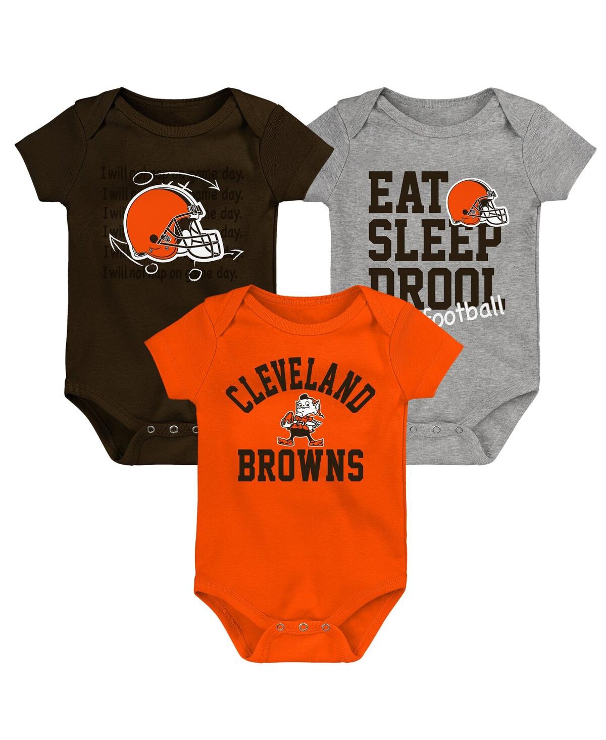 Click here for Baby Boys and Girls Brown  Orange  Heather Gray Cl... prices