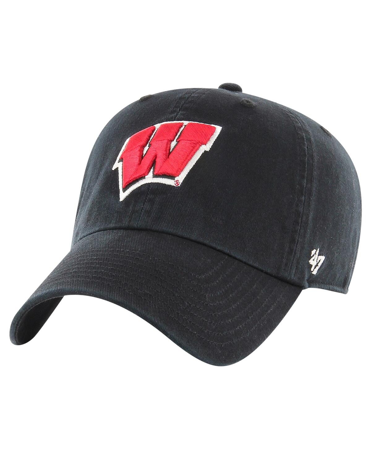 Click here for Mens 47 Brand Black Wisconsin Badgers Vintage-Like... prices