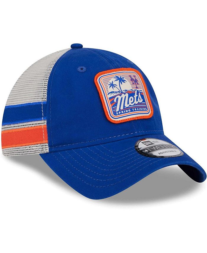New Era Men's Royal, White New York Mets Spring Training Striped ...