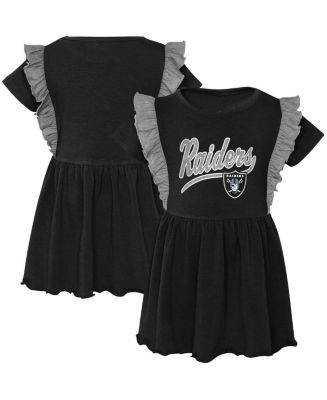 Girls Toddler Black Las Vegas Raiders Too Cute Tri-Blend Short Sleeve ...