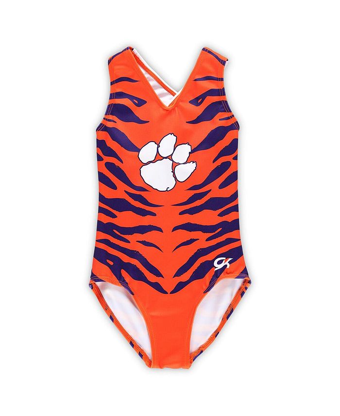 GK Elite Girls Youth Orange, Purple Clemson Tigers Spirit Strappy Back ...