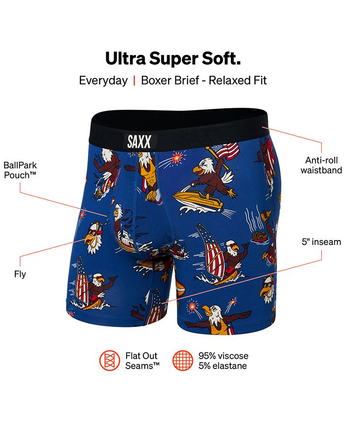 SAXX Men's Ultra Super Soft Relaxed Fit Boxer Briefs - Macy's
