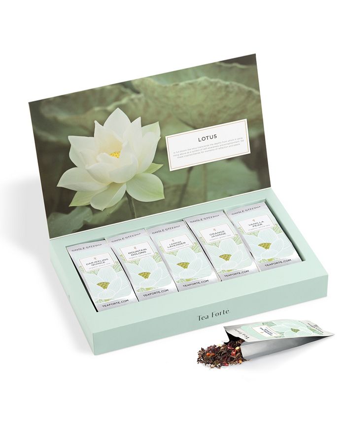 Tea Forte Lotus Tea Bundle, 3 Piece - Macy's