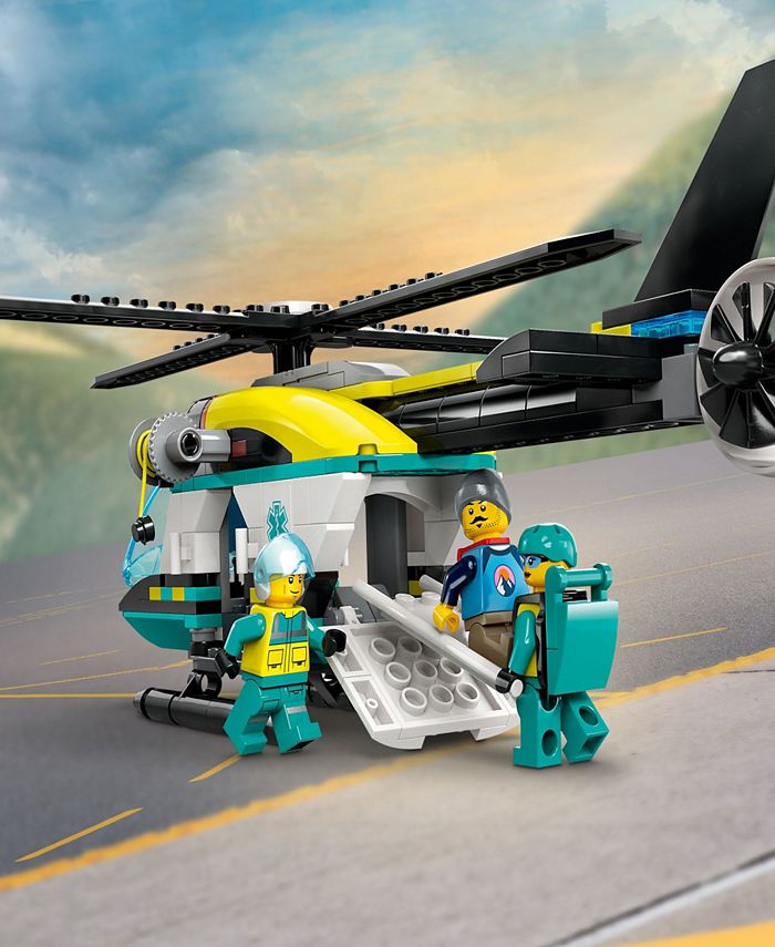 LEGO® City Emergency Rescue Helicopter Building Kit 60405, 226 Pieces ...