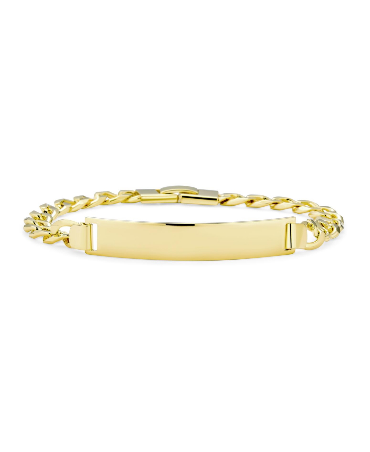 Click here for Bling Jewelry Solid Name Bar Plated Id Cuban Curb... prices