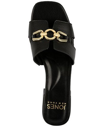 Jones New York Women's Unsa Block Heel Slide Sandals - Macy's