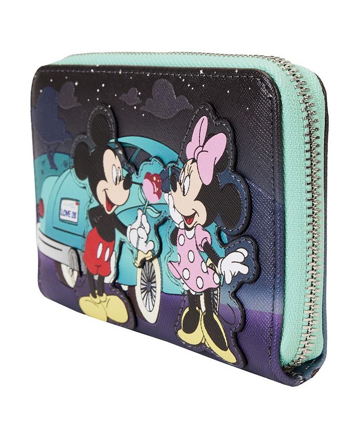 Loungefly Men's and Women's Mickey & Minnie Date Night Drive-In Zip ...