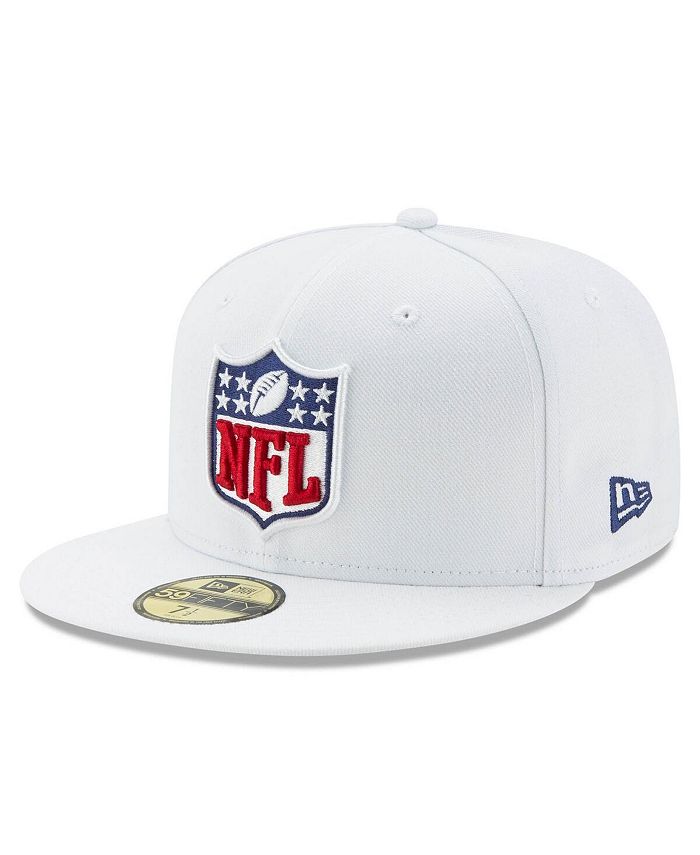 New Era Men's White NFL Shield Logo 59FIFTY Fitted Hat - Macy's