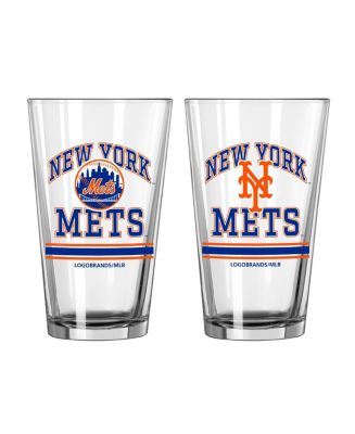 New York Mets 16 Oz Pint Glass Two Pack - Macy's