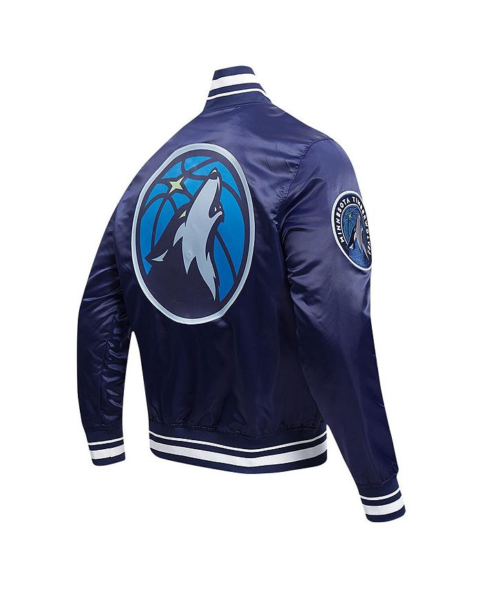 Pro Standard Men's Navy Minnesota Timberwolves Script Tail Full-Snap ...