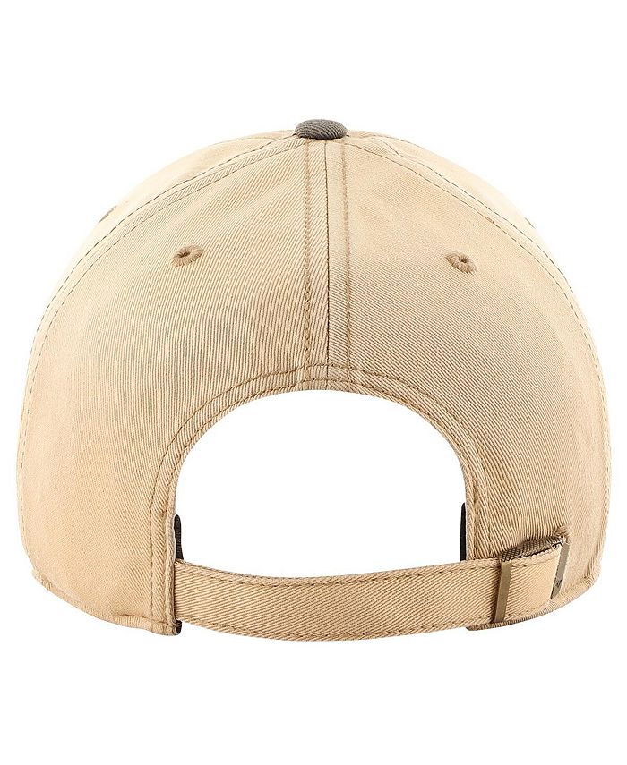 '47 Brand Men's Khaki, Black Distressed Boston Bruins Dusted Sedgwick ...