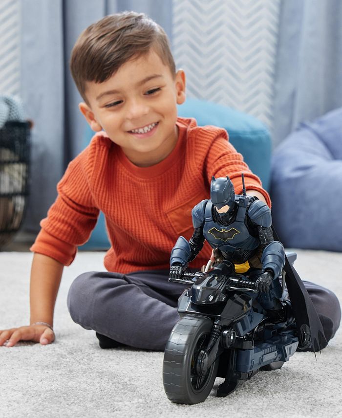 DC Comics Batman Batcycle, Converting 2-in-1 Batcycle Batglider, Figure ...