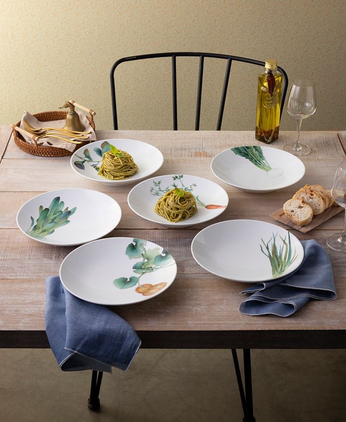 Noritake Kyoka Shunsai Deep Plates Set/6 - Macy's