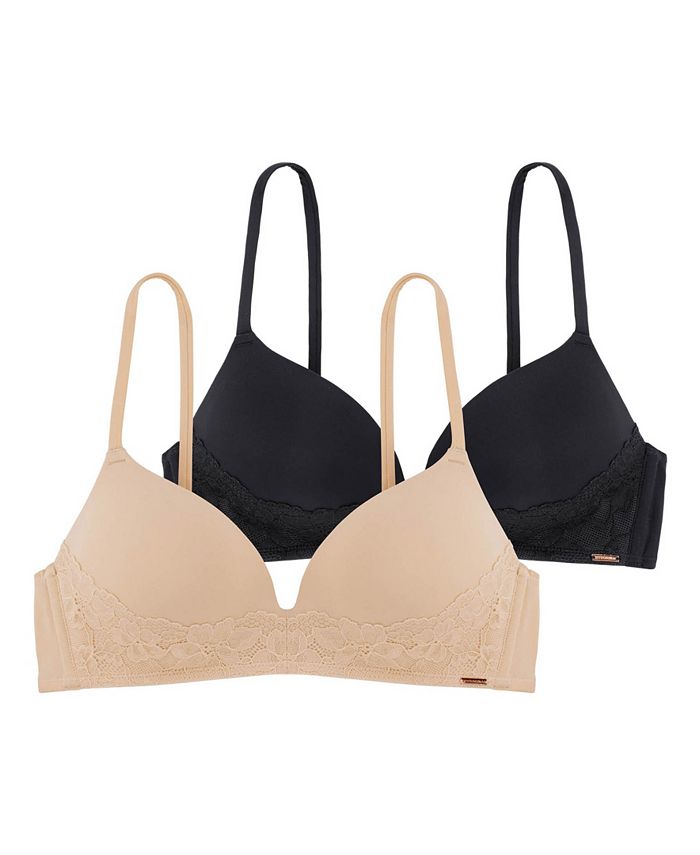 Dorina Women's Fili Light Padded Soft Silk 2 Pc. Demi Bra, D001937MI033 ...