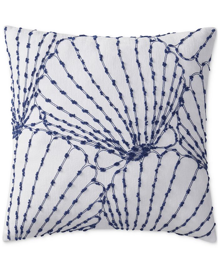 Seventh Studio Shelly Bright Embroidered Seashell Decorative Pillow, 18 ...