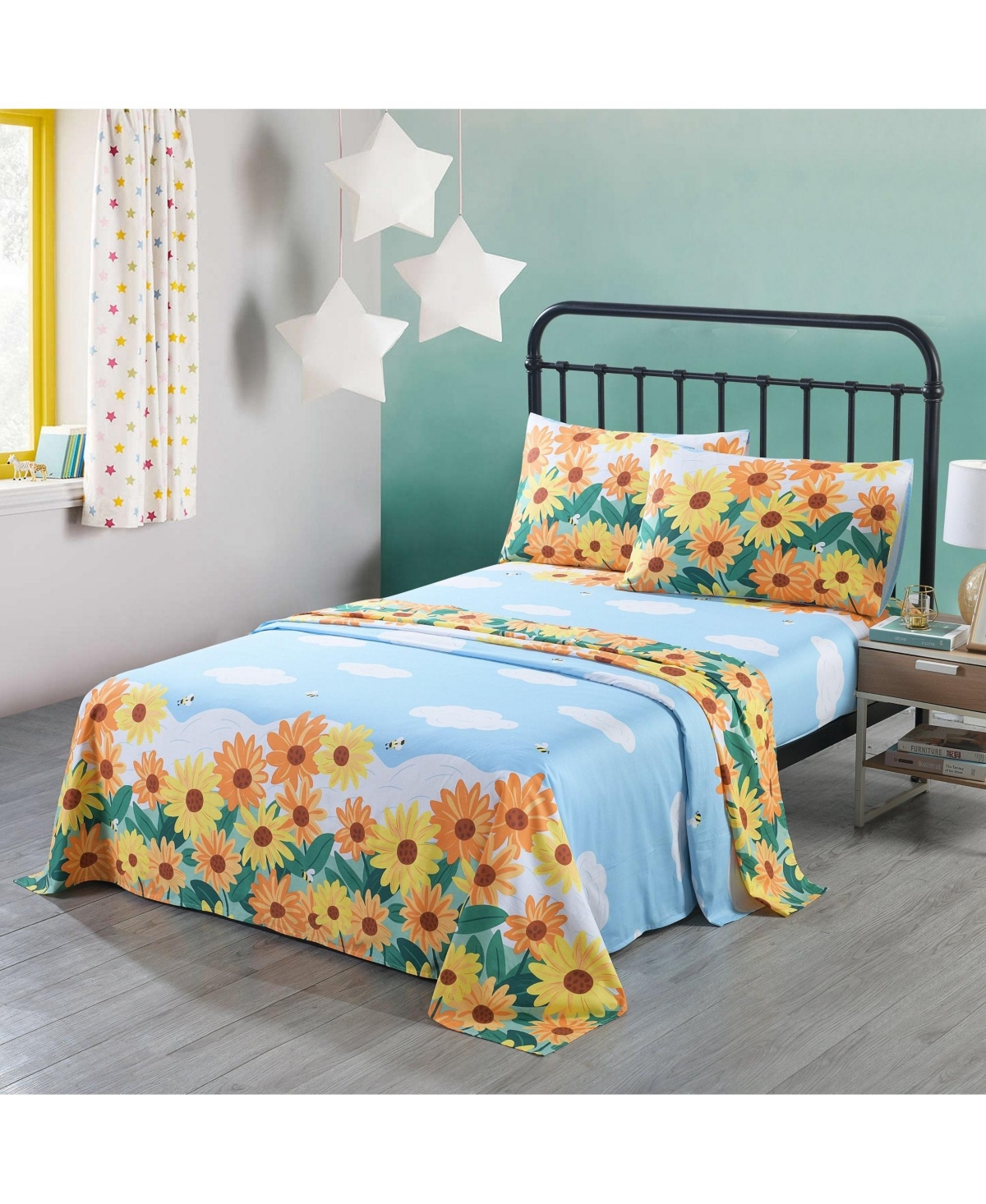 Click here for MarCielo 100 Girls Cotton Kids Bed Sheet Set -Twin... prices