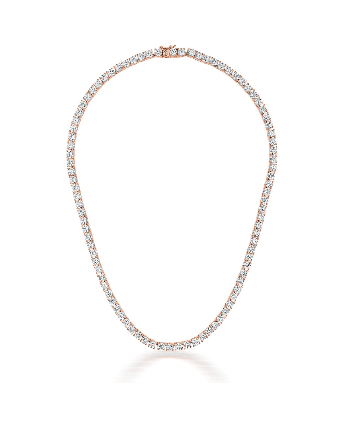 Click here for Sterling Silver Clear Cubic Zirconia 4MM Tennis Ne... prices