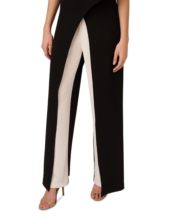 Adrianna Papell Women's Colorblocked Overlay Jumpsuit - Macy's