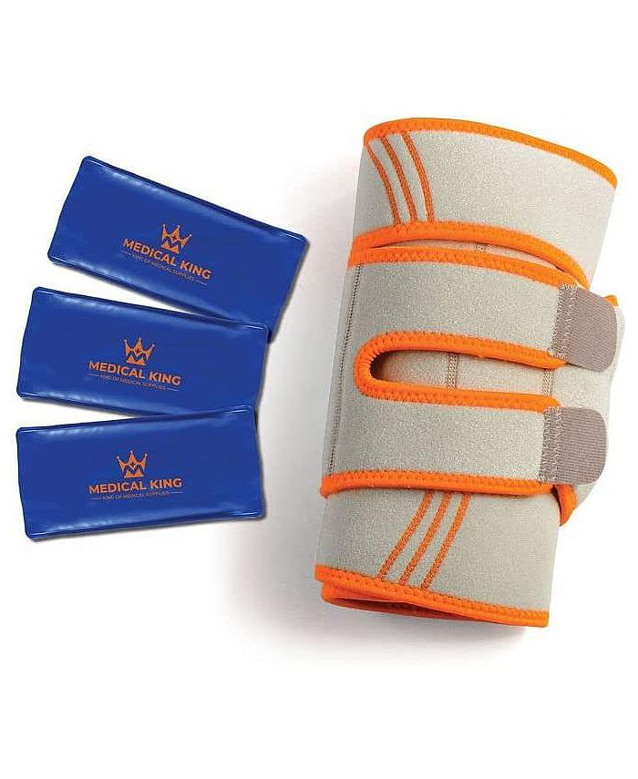 MedicalKingusa Knee Reusable Gel Ice Compression Wrap, Cold and Hot ...