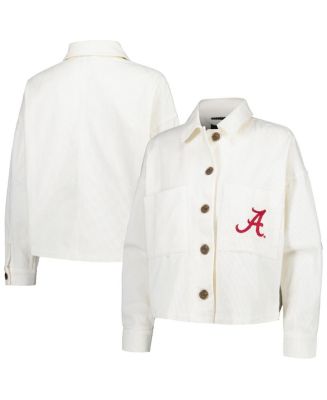 Women's Hype and Vice White Alabama Crimson Tide Corduroy Button-Up ...