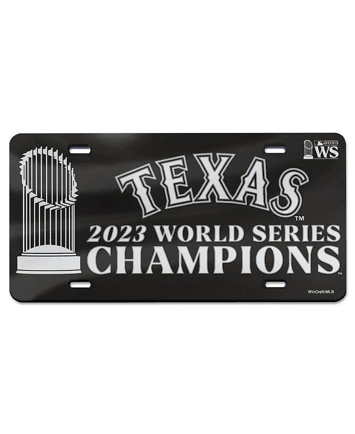 Wincraft Texas Rangers 2023 World Series Champions Blackout Laser-Cut ...