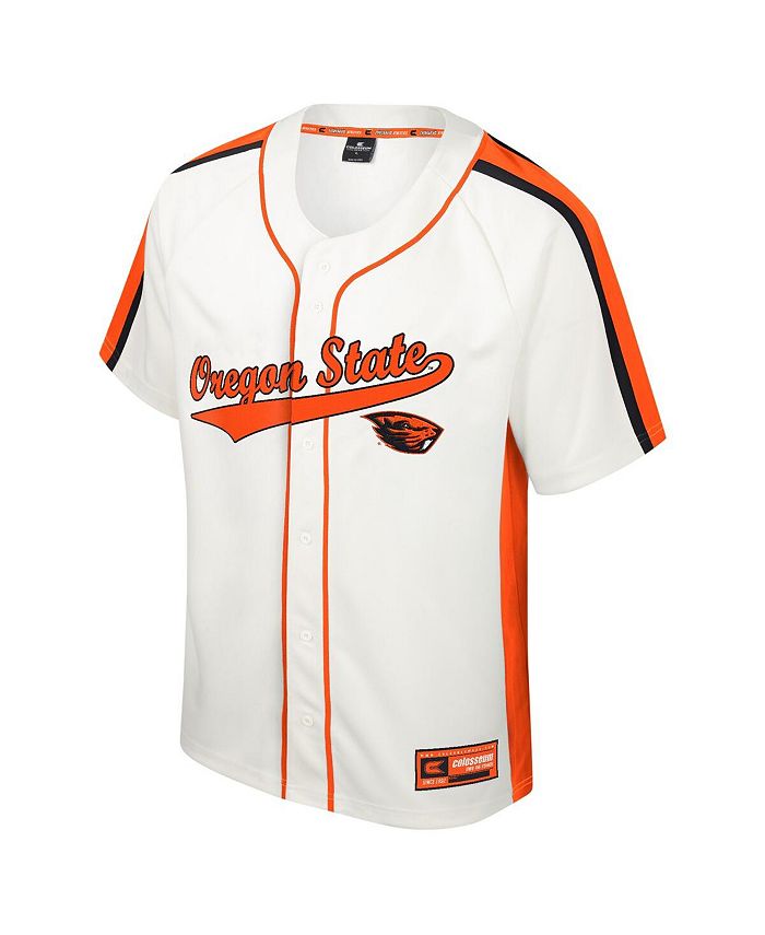 Colosseum Men's Cream Distressed Oregon State Beavers Ruth Button-Up ...