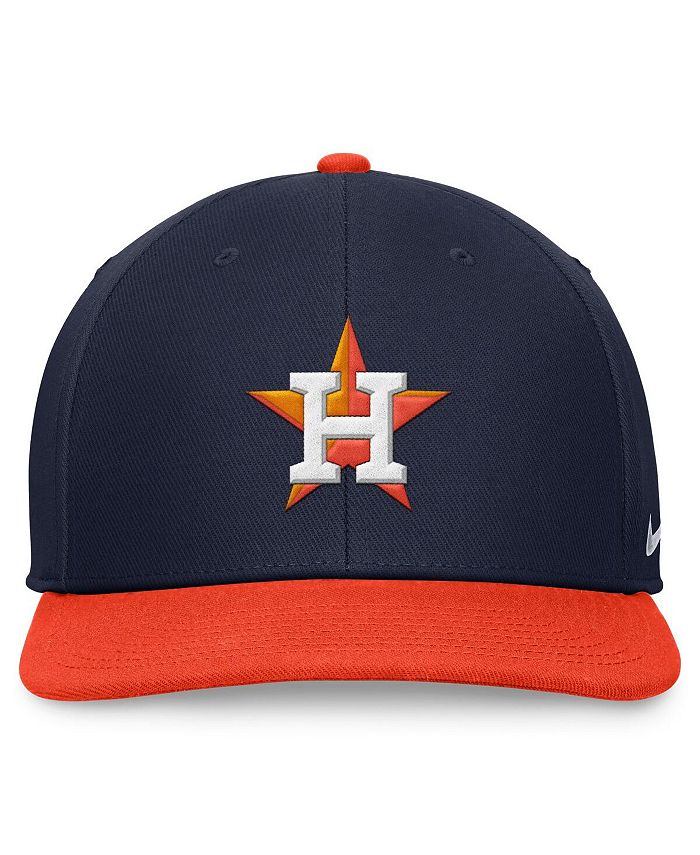 Nike Men's Navy, Orange Houston Astros Evergreen Two-Tone Snapback Hat ...