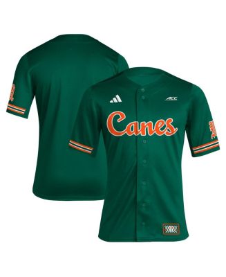 Men's adidas Green Miami Hurricanes Reverse Retro Replica Baseball ...