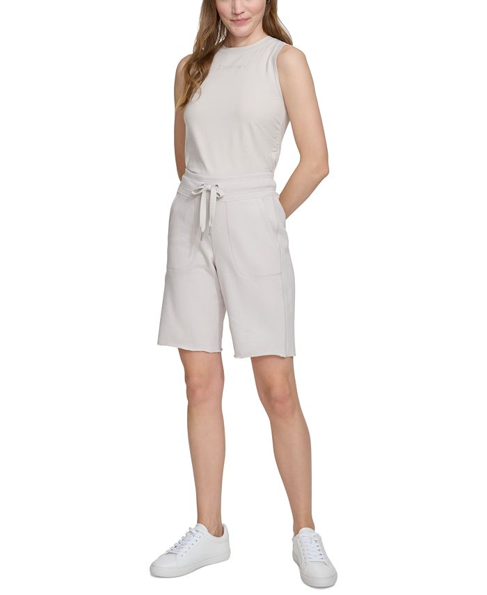 Calvin Klein Women's Performance Drawstring Shorts - Macy's