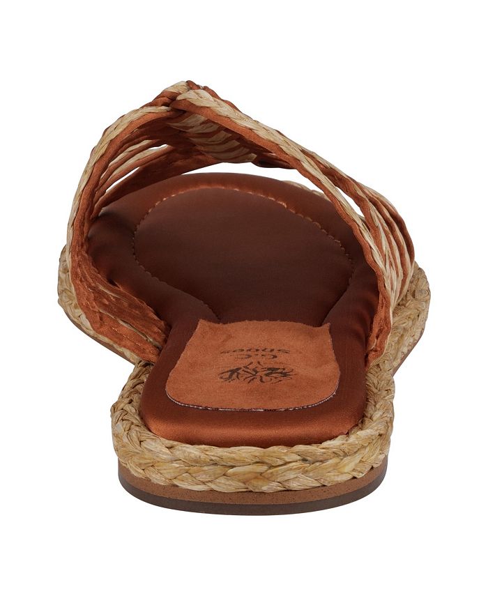 GC Shoes Women's Phoenix Strappy Espadrille Flat Sandals - Macy's