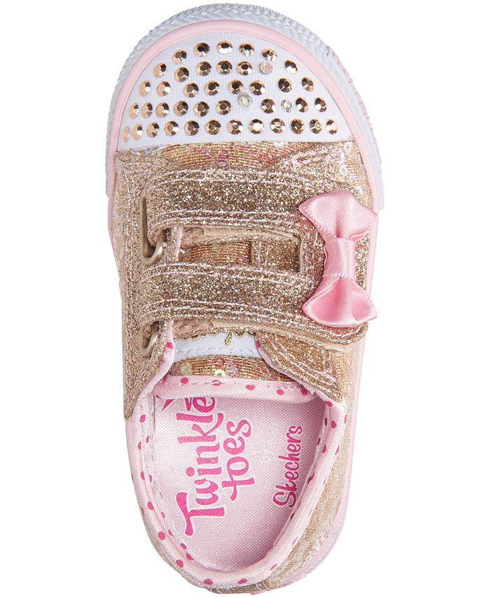 Skechers Toddler Girls' Twinkle Toes Shuffles - Sweet Steps Light-Up ...
