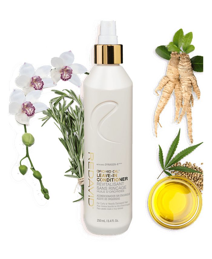 Redavid Salon Products Orchid Oil Leave-In Conditioner for Curly or Heavily Damaged Hair, 250 ml ...