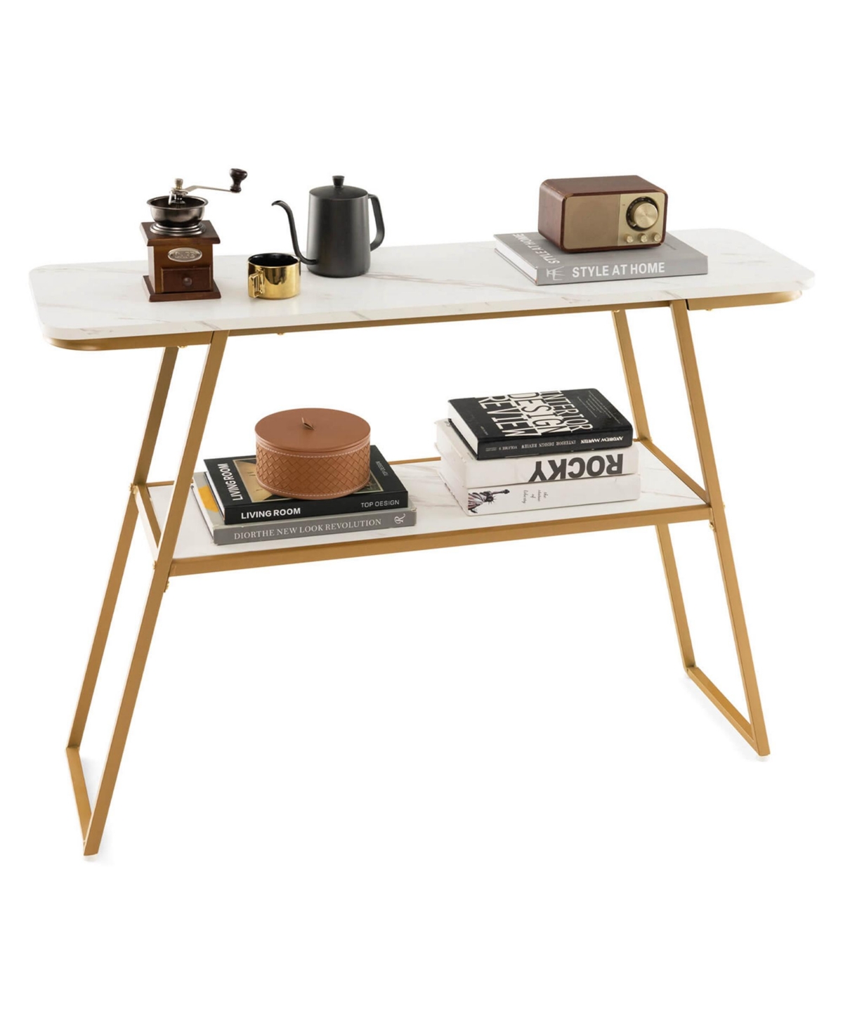 Click here for 44 Long Narrow Couch Table 2-Tier Console Table En... prices