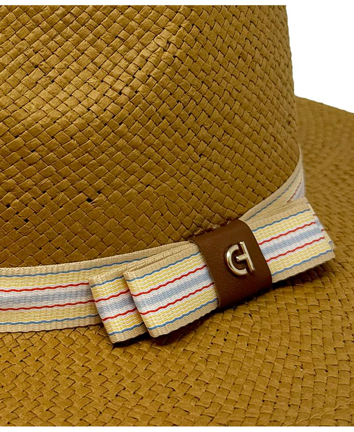 Cole Haan Straw Fedora Hat - Macy's