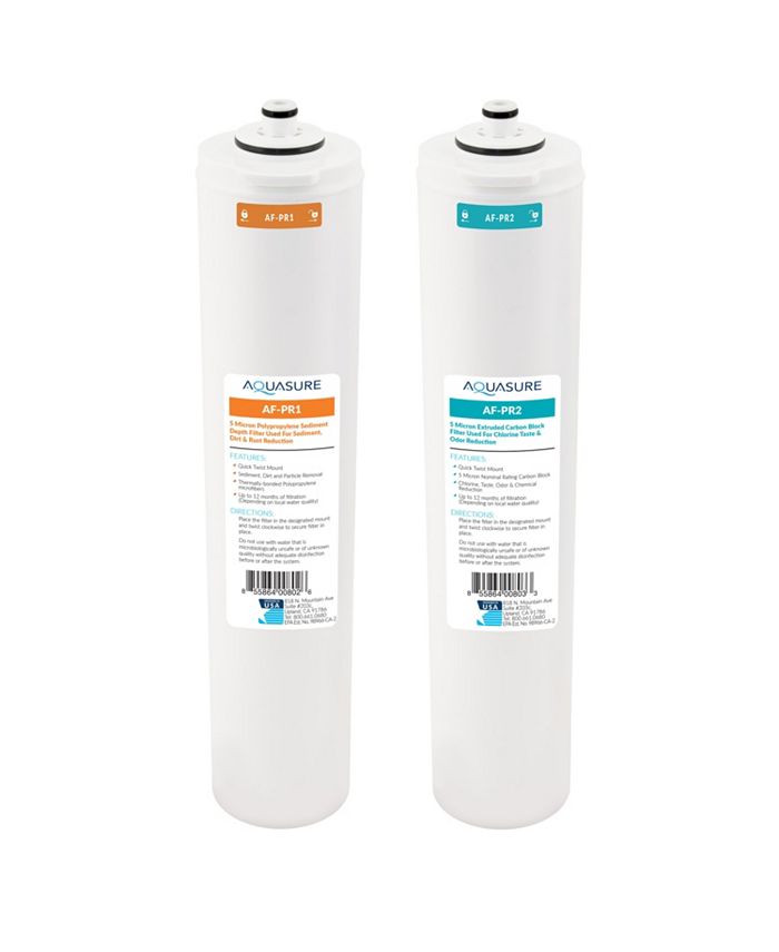 Aquasure Premier Series | Stage 1 & 2 Replacement RO Water Filter ...