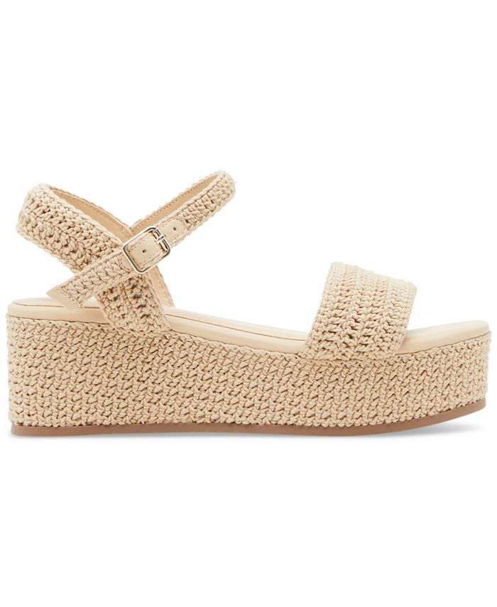 Madden Girl Julian-C Platform Raffia Wedge Sandals - Macy's